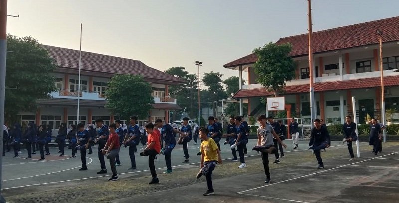 Senam dan Sarapan Bersama, Wujudkan Guru Spemdalas Sehat dan positif ...